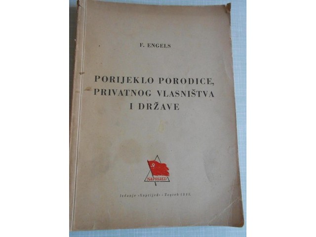 1945. Fridrih Engels - Porijeklo porodice... - kao nova