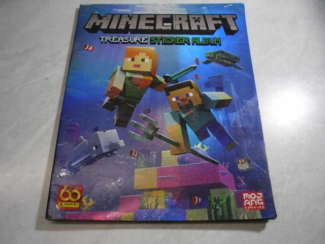 Minecraft treasure sticker album Panini