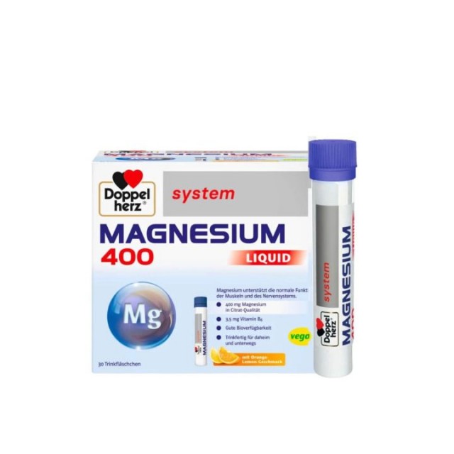 DOPPELHERZ SYSTEM MAGNEZIJUM LIQUID 400MG AMPULE 30X25ML