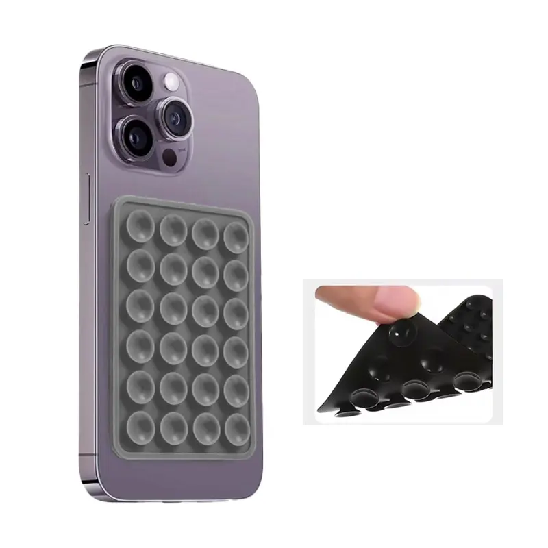 Stiker za telefon Octobuddy, Dvostrani, Sivi