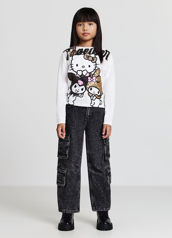 HELLO KITTY PRINT T-SHIRT BELA VUNA