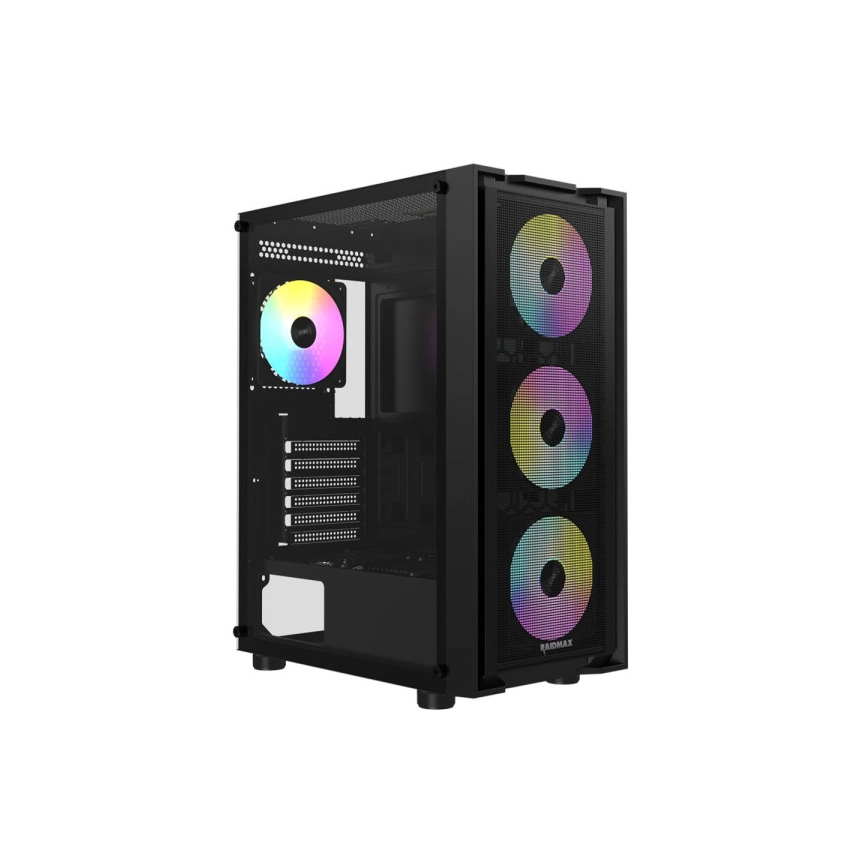 Kuciste Raidmax Vector 216 Black 4 x RGB fan/Window/650W+ 600W 80+Gold budle