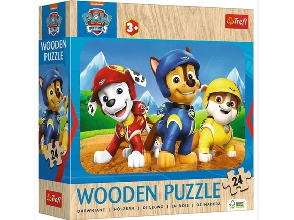 Tref Line Drvene puzzle Patrolne šape 24 T02656