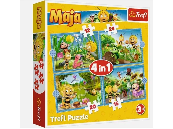 Tref Line Puzzle Pčelica Maja 4u1 T43564