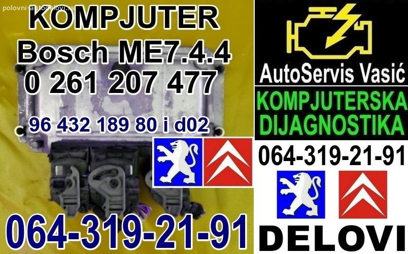 KOMPJUTER ME7.4.4 Bosch 0 261 207 477 Pežo 96 432 189 80