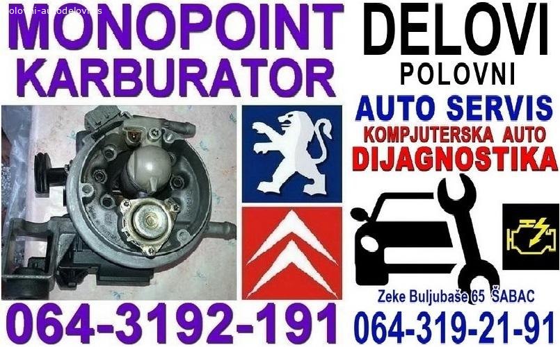 MONOPOINT KARBURATOR Pežo 106 Citroen SAXO