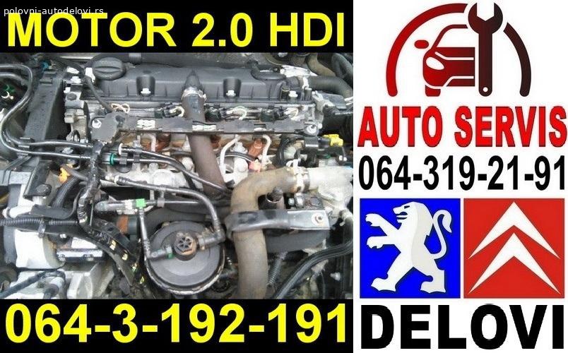MOTOR 2.0 HDI 66KW Pežo Citroen Peugeot