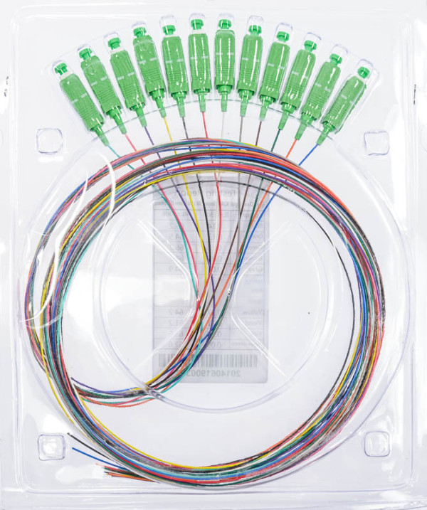 12-bojni pigtails SC/APC SM 0.9mm 1.5m G652D