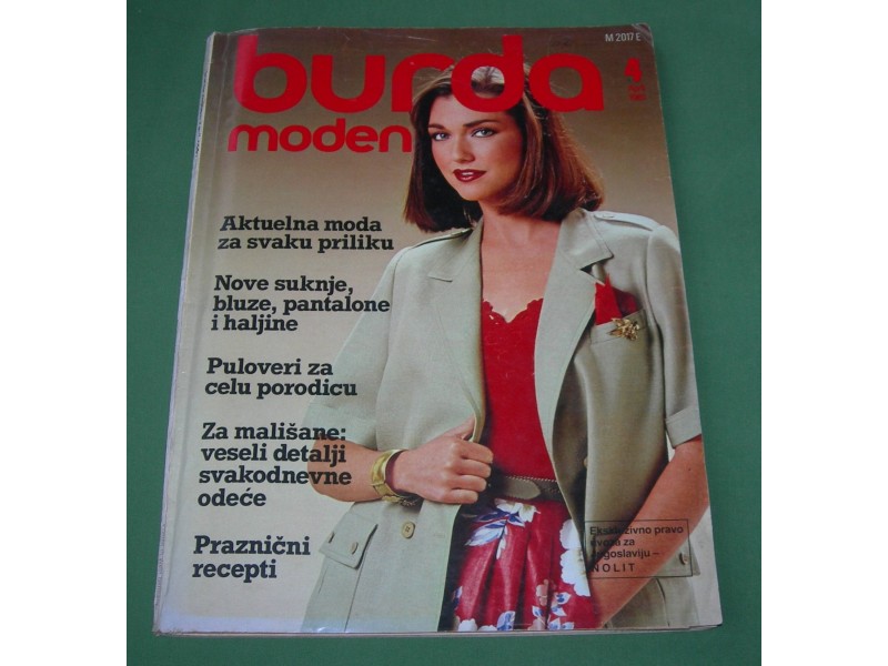 Burda, april 1981.