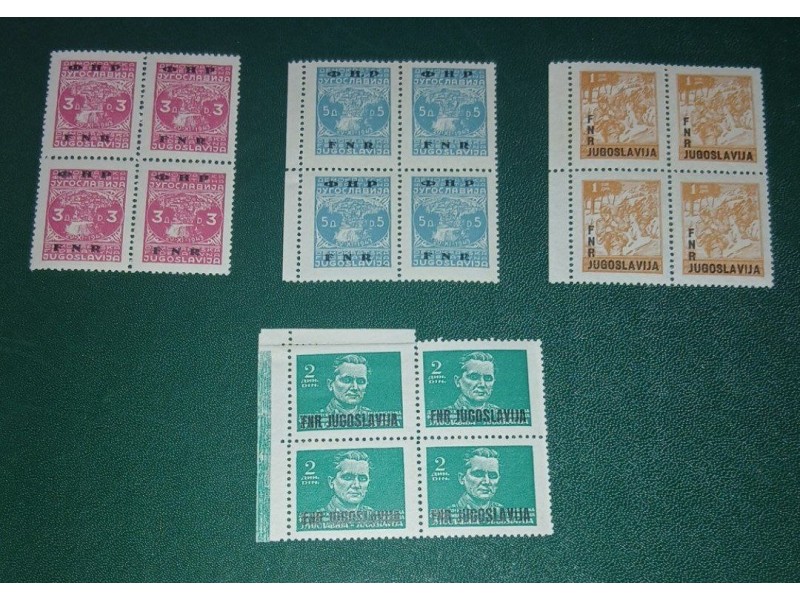 FNR Jugoslavija 1950. cela serija četverci MNH **