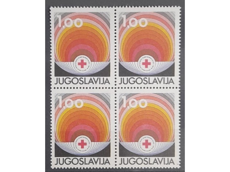 FNR Jugoslavija 1981. četverac Crveni krst MNH **