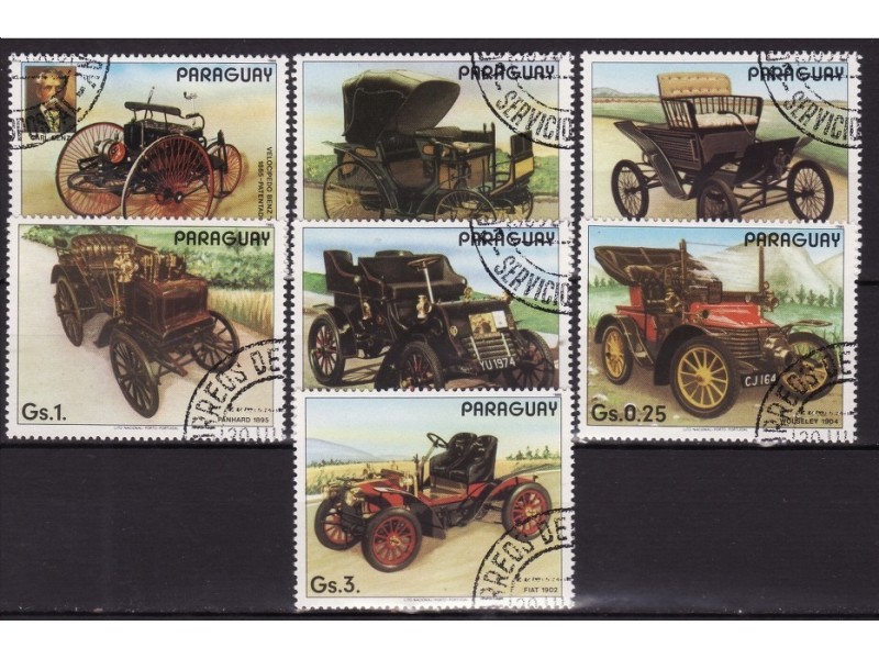 Paragvaj - stari automobili 1983.