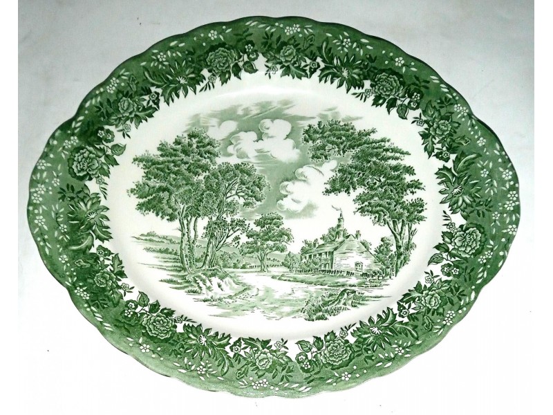 OVAL - PORCELAN ENGLAND 31x25cm