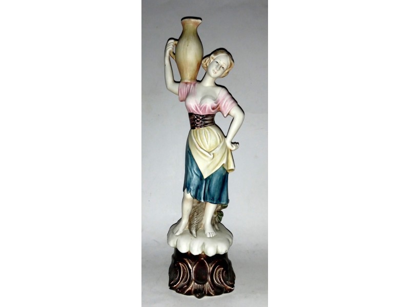 FIGURA - BISKVIT PORCELAN CAPO di MONTE 39cm