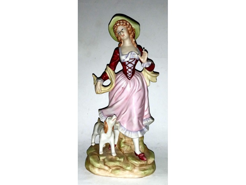 FIGURA - BISKVIT PORCELAN CAPO di MONTE 33cm