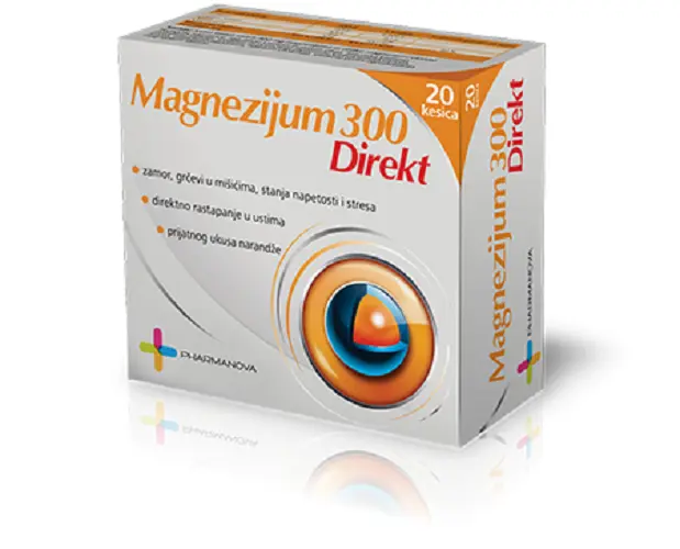 PHARMANOVA Magnezijum 300 Direkt, 20 kesica