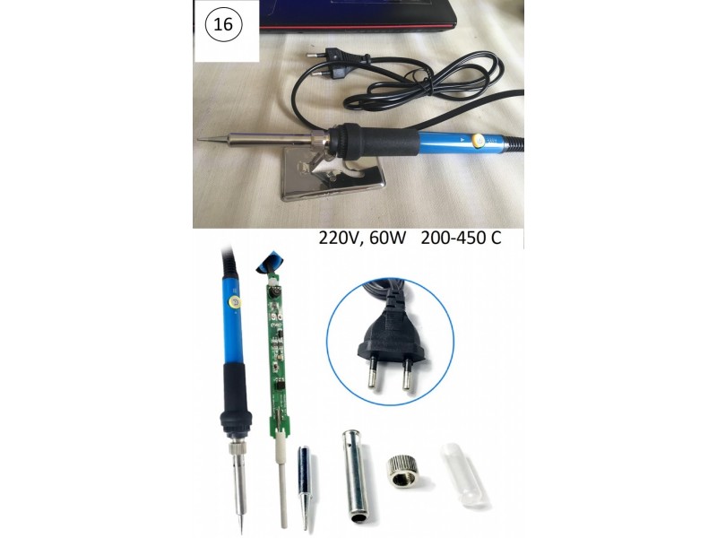JCD 220V 60W električna lemilica , podesiva temp.