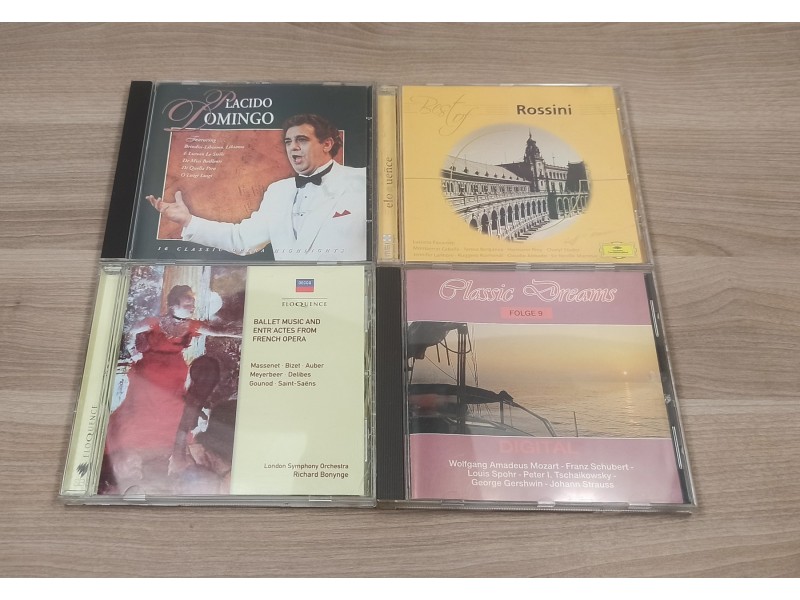 Lot od četiri muzička CD-a sa klasičnom muzikom