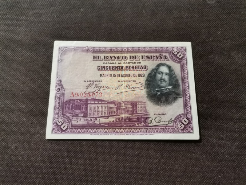 SPAIN 50 PESETAS 1928