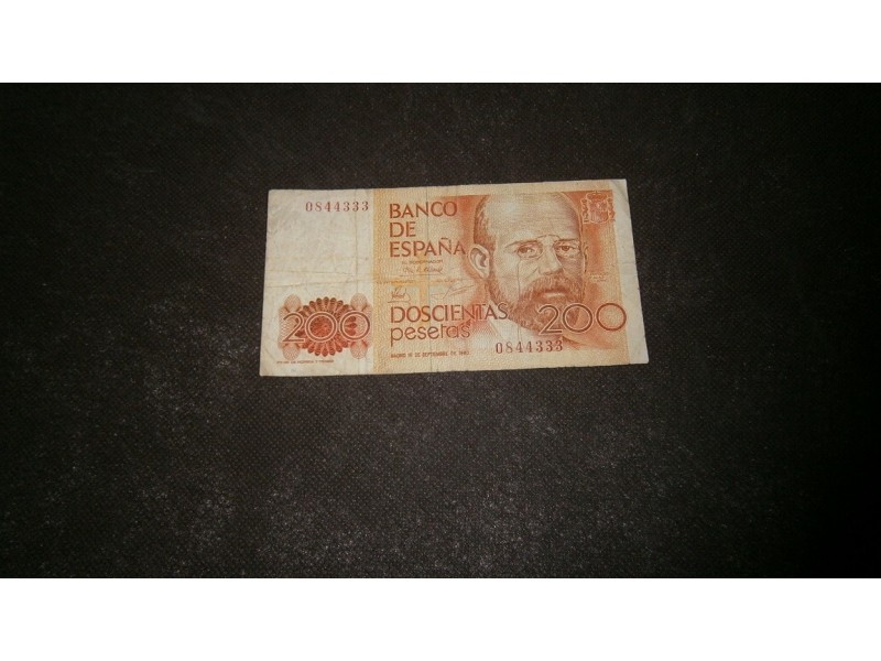 SPAIN 200 PESETAS 1980
