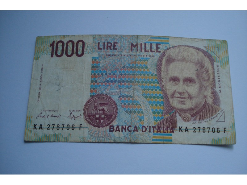 ITALIJA - 1000 LIRA - 1990