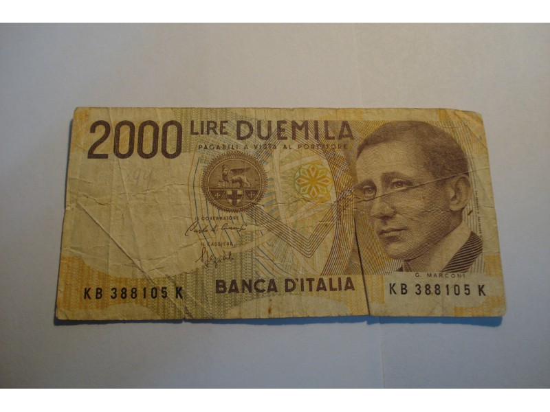 ITALIJA - 2000 LIRA - 1990