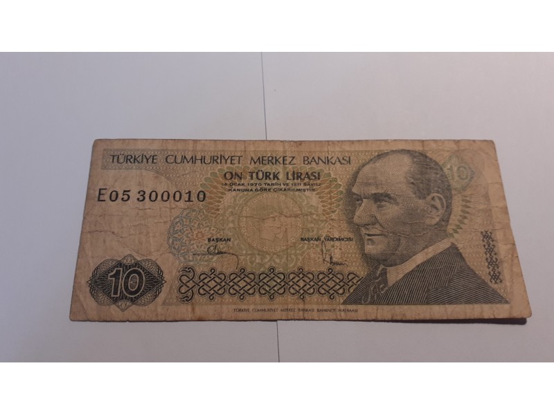 TURSKA - 10 LIRA