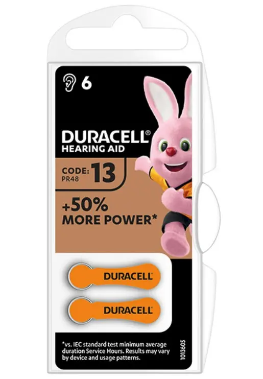 DURACELL Baterije za slušne aparate 13 6/1
