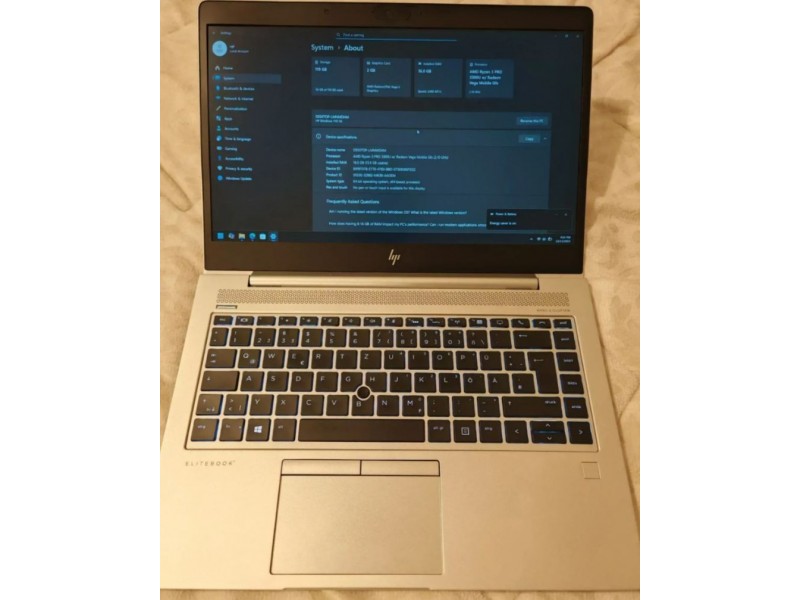 HP EliteBook 745 G6 Ryzen 3 3300U, 16GB, 128GB, Vega