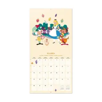 Zidni kalendar 2026 Disney, Alice In Wonderland, 30x30 cm