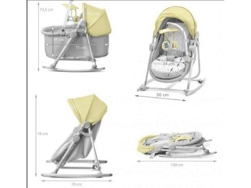 Stolica za Ljuljanje 5u1 Unimo Kinderkraft (Svajcarska)