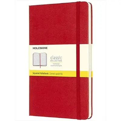 Moleskine Sveska na kvadratiće, Crvena