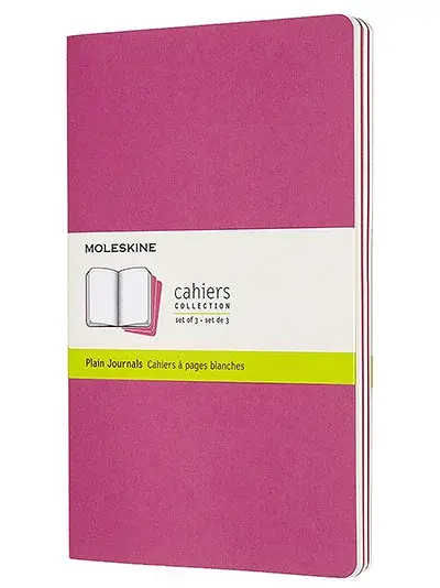 Moleskine Set sveski Moleskine Cahier Journal, 3 komada, Roze