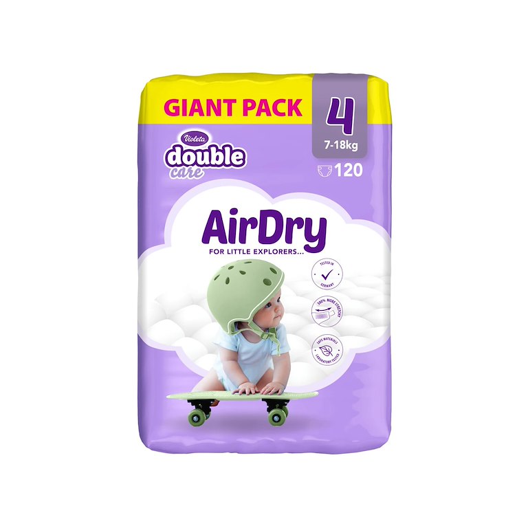 Violeta pelene DC Air Dry GP, 4, 7-18kg, 120 komada