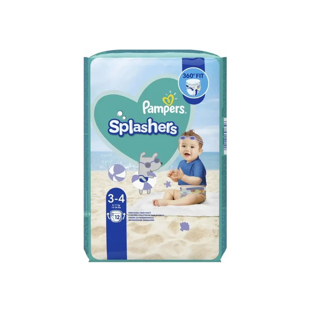 Pampers Pelene za kupanje Splashers CP, S3, 6-11kg, 12 komada