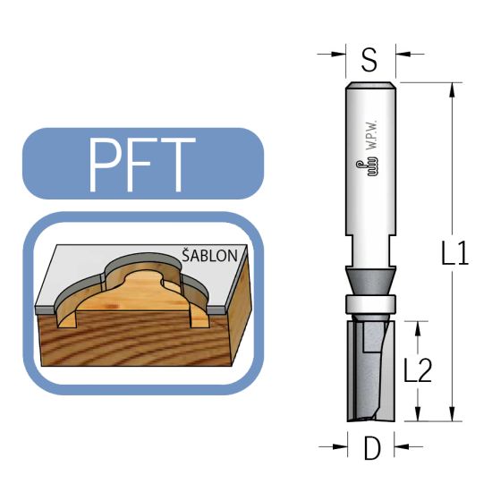 Glodalo za kopiranje sa ležajem na strani prihvata prečnik 12,7mm, radna dužina 32mm, prihvat 12mm