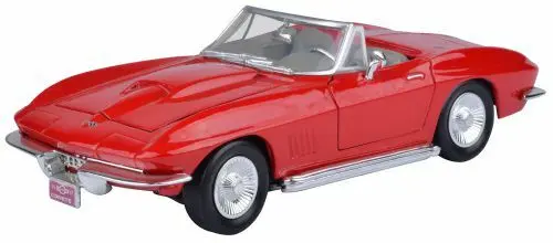 Motor Max Metalni model auta Corvette 1967, 1:24, Crveni