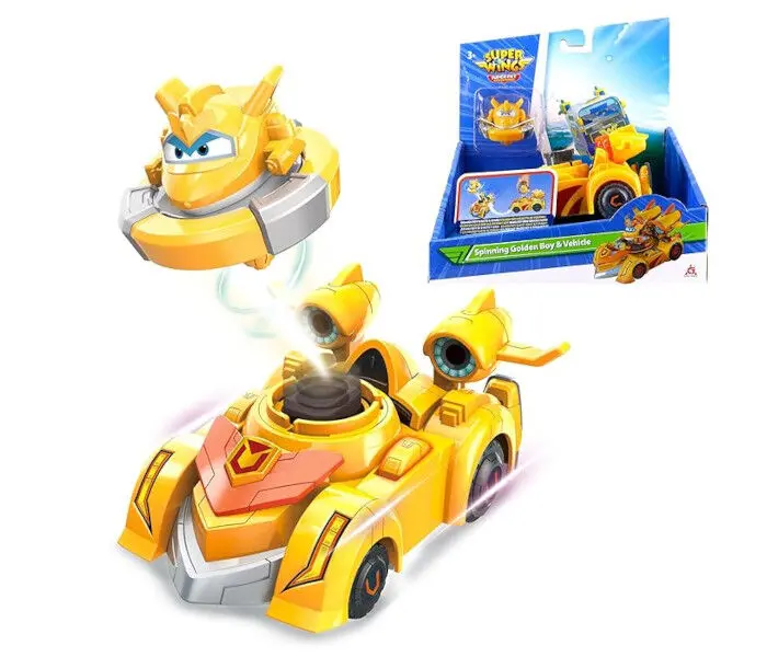 Super Wings Rotacioni Golden Boy i vozilo