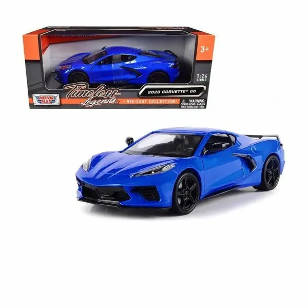 Motor Max Igračka Auto Corvette C8, 1:24, Plavi
