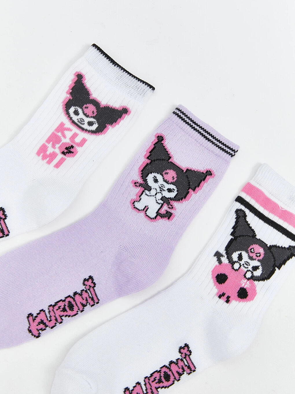 LCW Kids Ženske Kuromi Trio Čarape Do Članaka