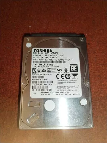 HARD DISK 2.5'' 1TB TOSHIBA HEALTH/PERFORMANCE 100%