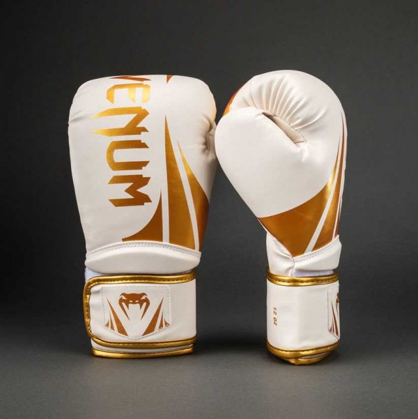 VENUM CHALLENGER 2.5 RUKAVICE ZA BOKS BELO/ZLATNE 10OZ