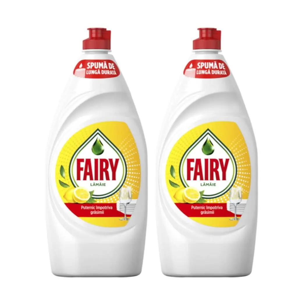 Fairy tečni deterdžent za ručno pranje posuđa 2x900ml LIMUN