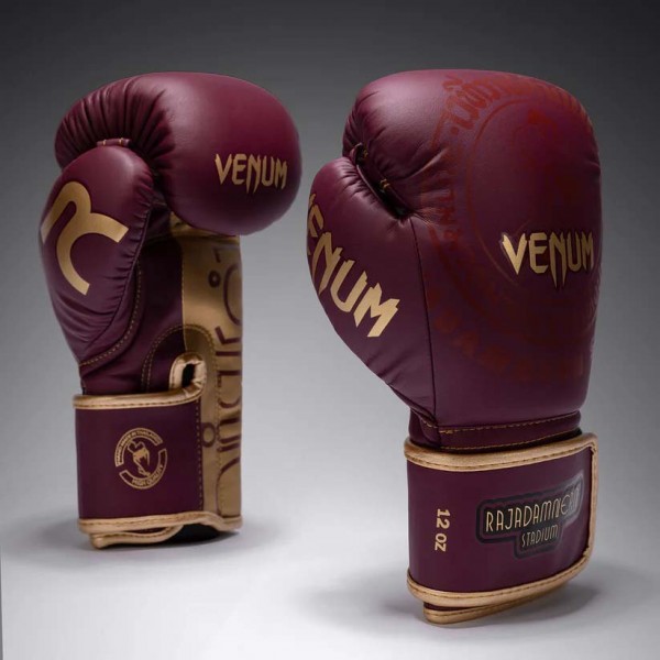 Venum x Rajadamnern Rukavice za Boks Burgundy 10OZ
