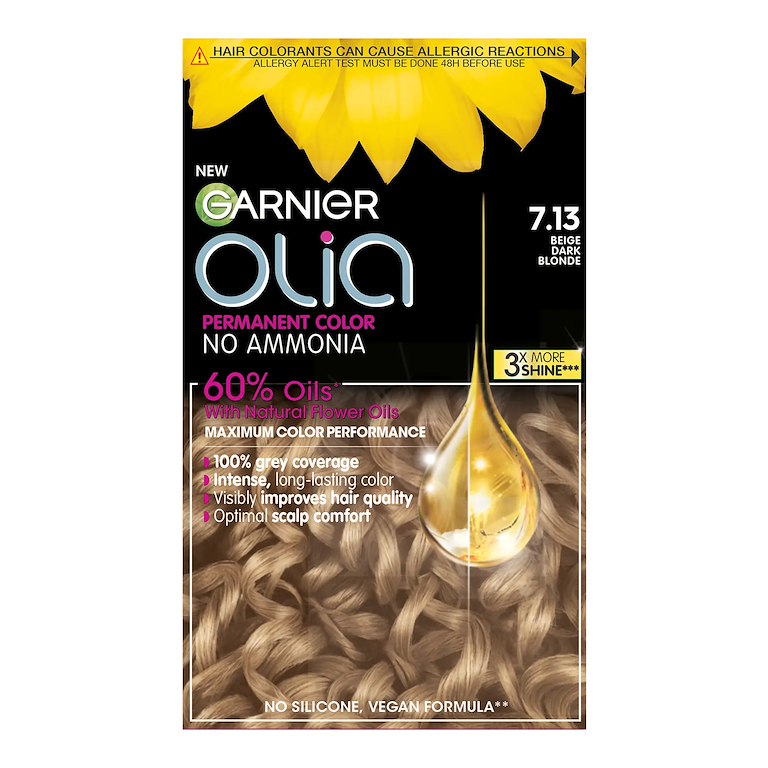 GARNIER Olia Boja za kosu 7.13 Bež tamno plava