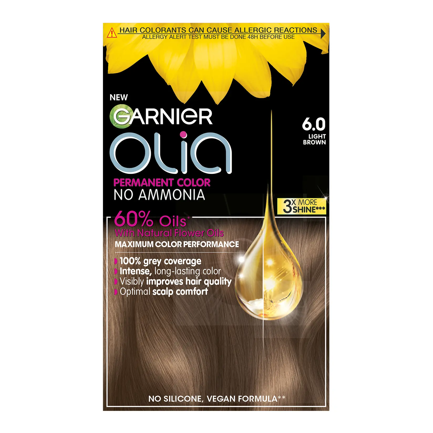 GARNIER Olia Boja za kosu 6.0 Svetlo smeđa