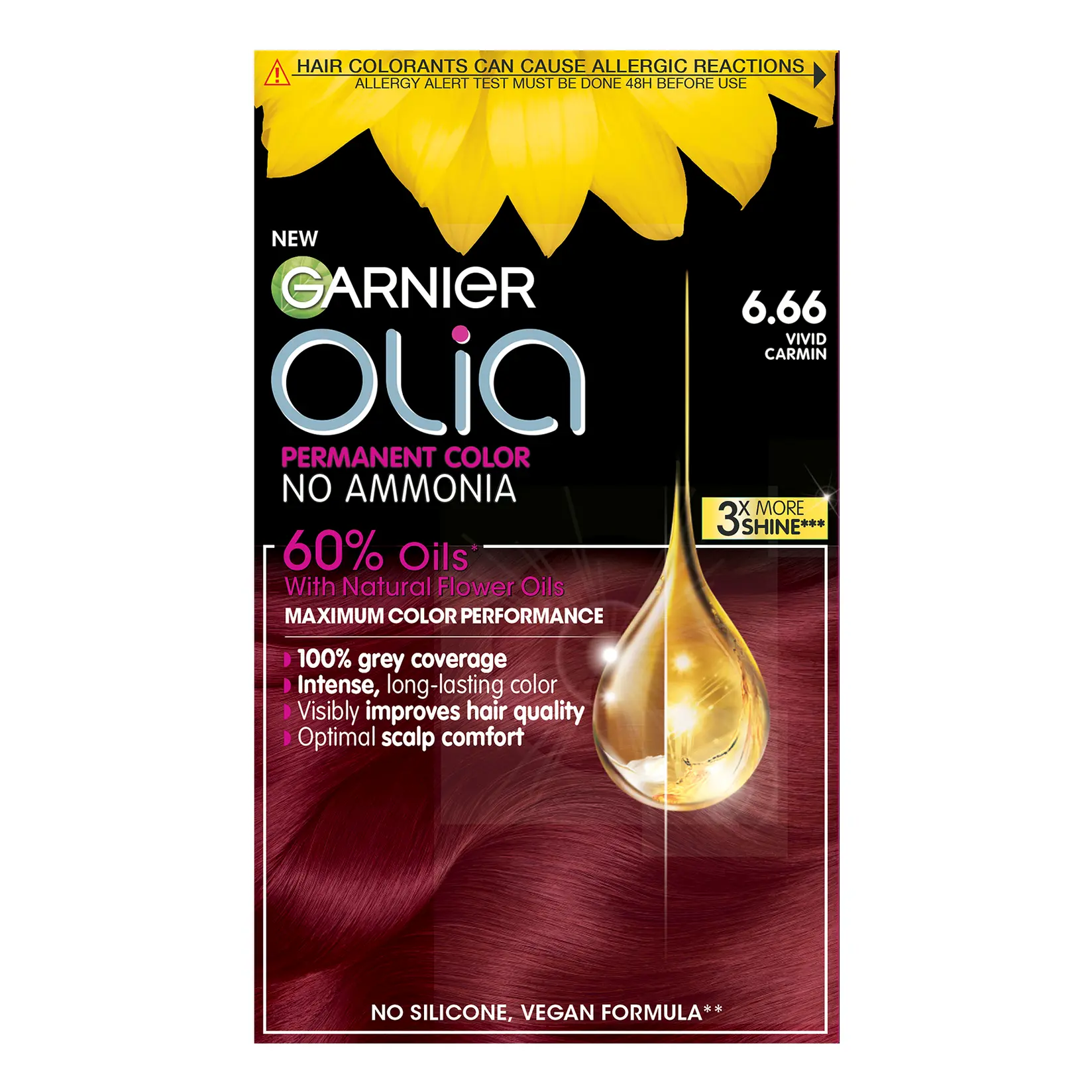GARNIER Olia Boja za kosu 6.66 Karmin crvena