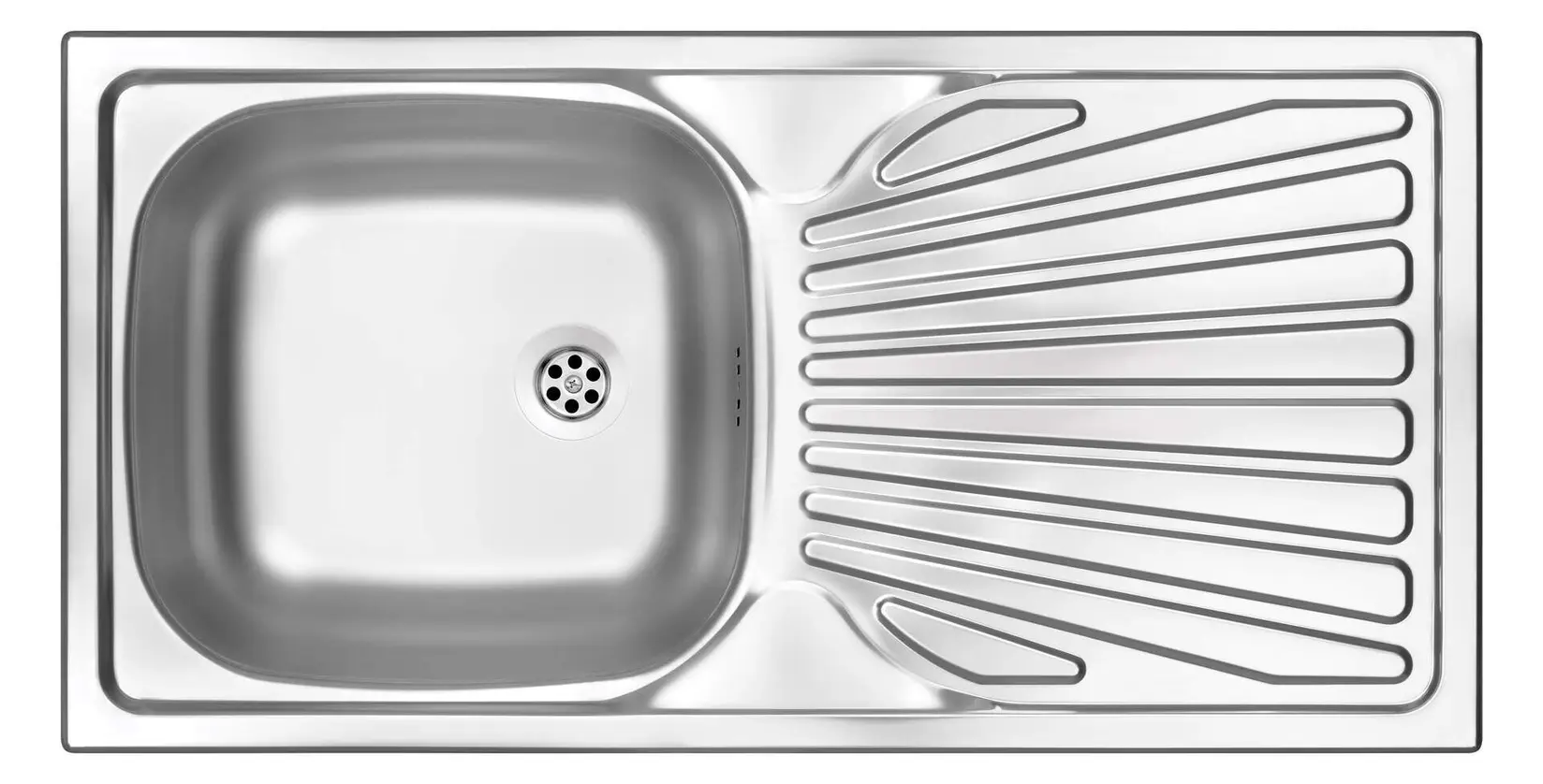 Deante Techno ZMU 011B Sudopera, 1 korito, 16cm, Čelična, Inox