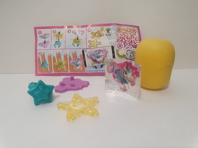 Kinder surprise zeleni presten jednorog VC124