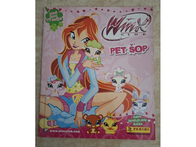 Winx pet šop PUN album